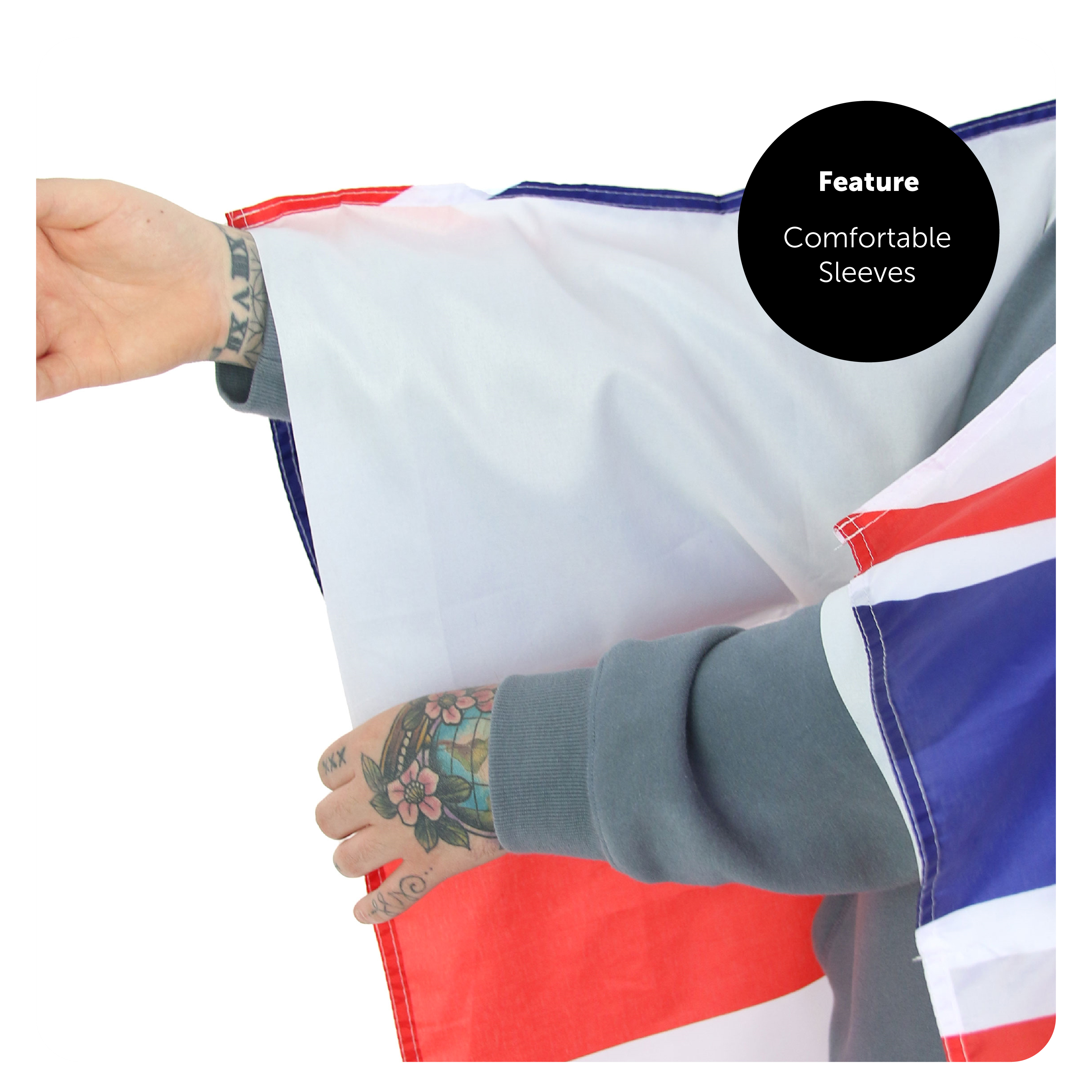 Wearable Union Jack Flag Cape & Union Jack Bowler Hat | I Love Fancy Dress
