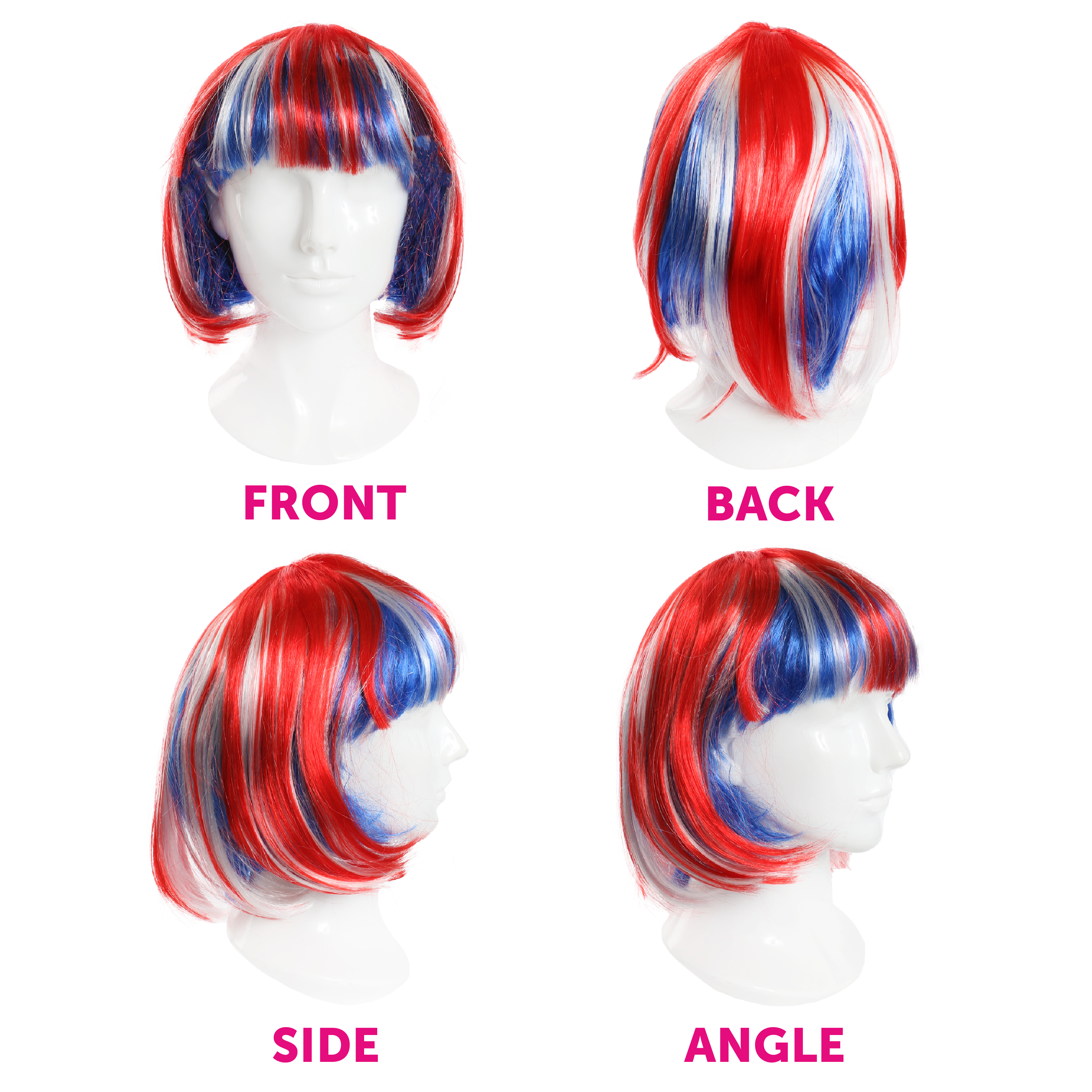 Childs Union Jack Bob Wig | I Love Fancy Dress
