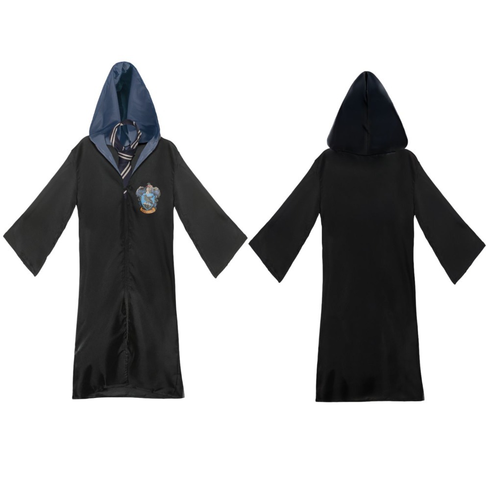 Kids Harry Potter Costume | 4 Pcs | Ravenclaw Cloak, Tie, Tattoos ...